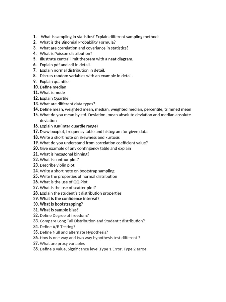 Theory Questions For Practice | PDF