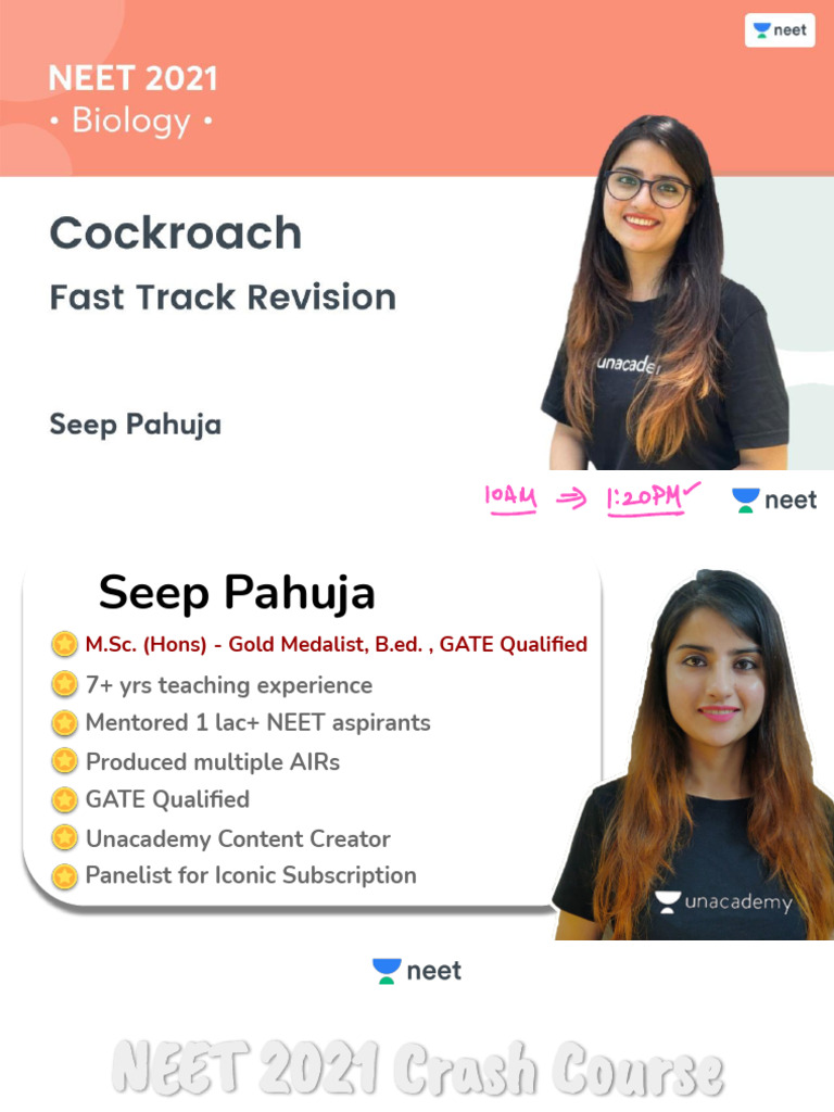 Cockroach - NCERT + Mind Maps | PDF