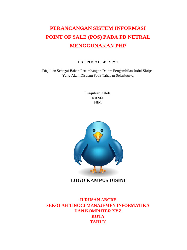 Proposal-Skripsi Point-Of-Sale PHP Mysql | PDF