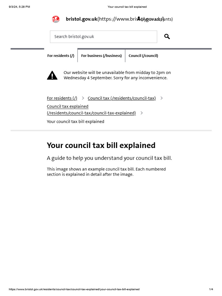 Your Council Tax Bill Explained | PDF