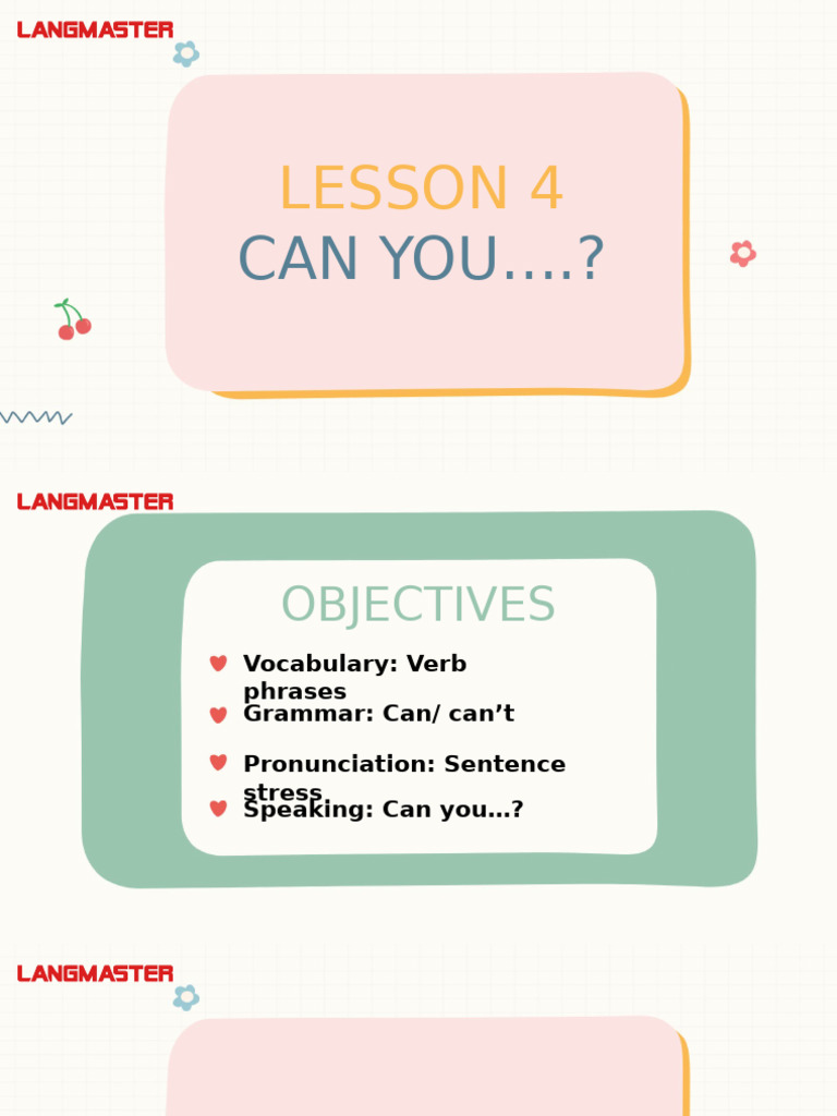 (LMC) Level 2 - Lesson 4 | PDF