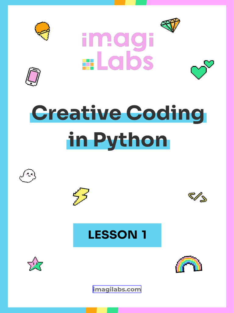 Creative Coding in Python Lesson 1 (2022) | PDF