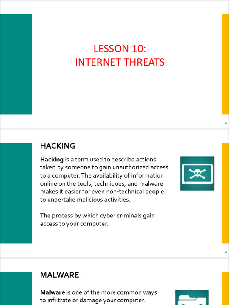 Overview of Internet Threats | PDF | Malware | Ransomware