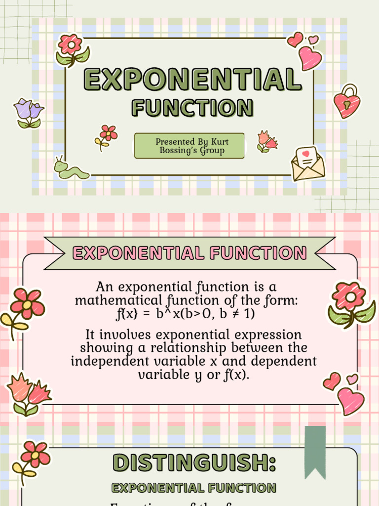 Exponential Function GROUP 6 | PDF