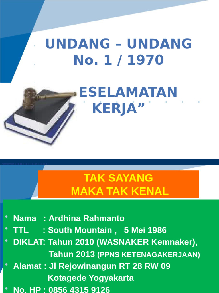 Undang-Undang No 1 - 1970 Ok | PDF