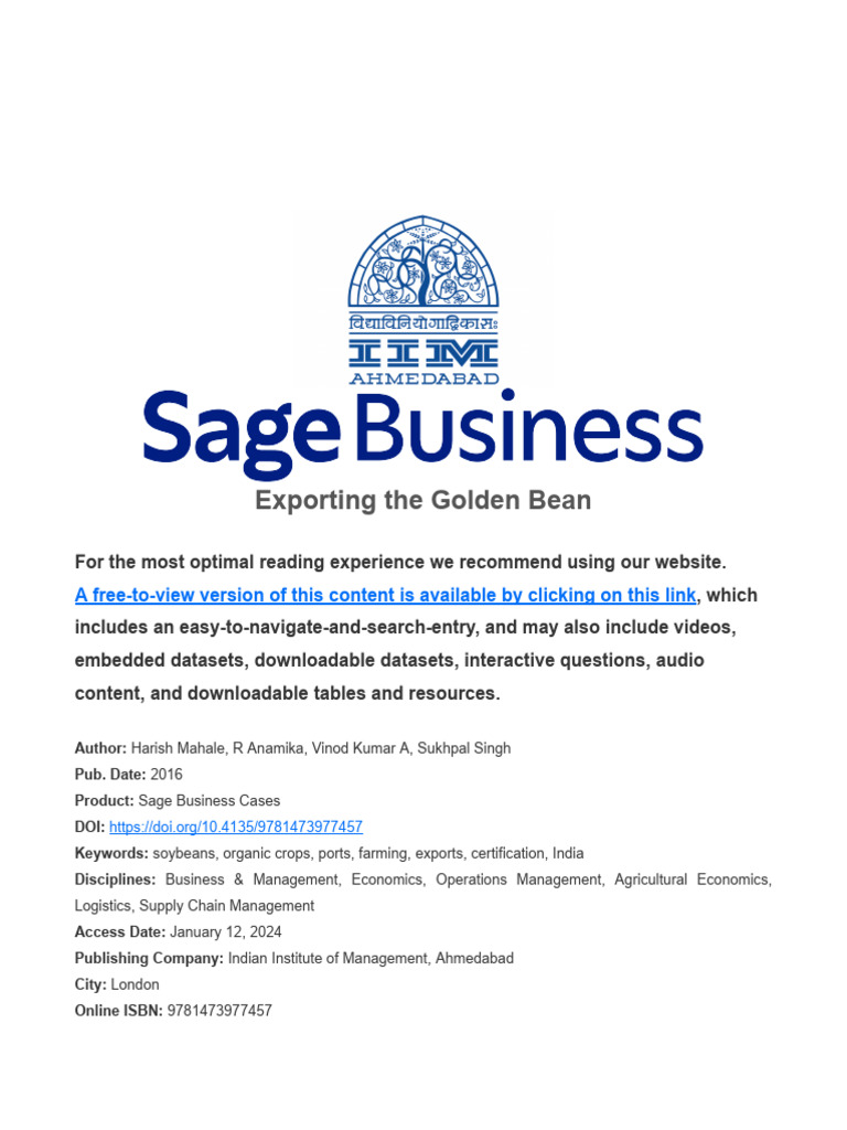 Sage | PDF | Organic Farming | Business