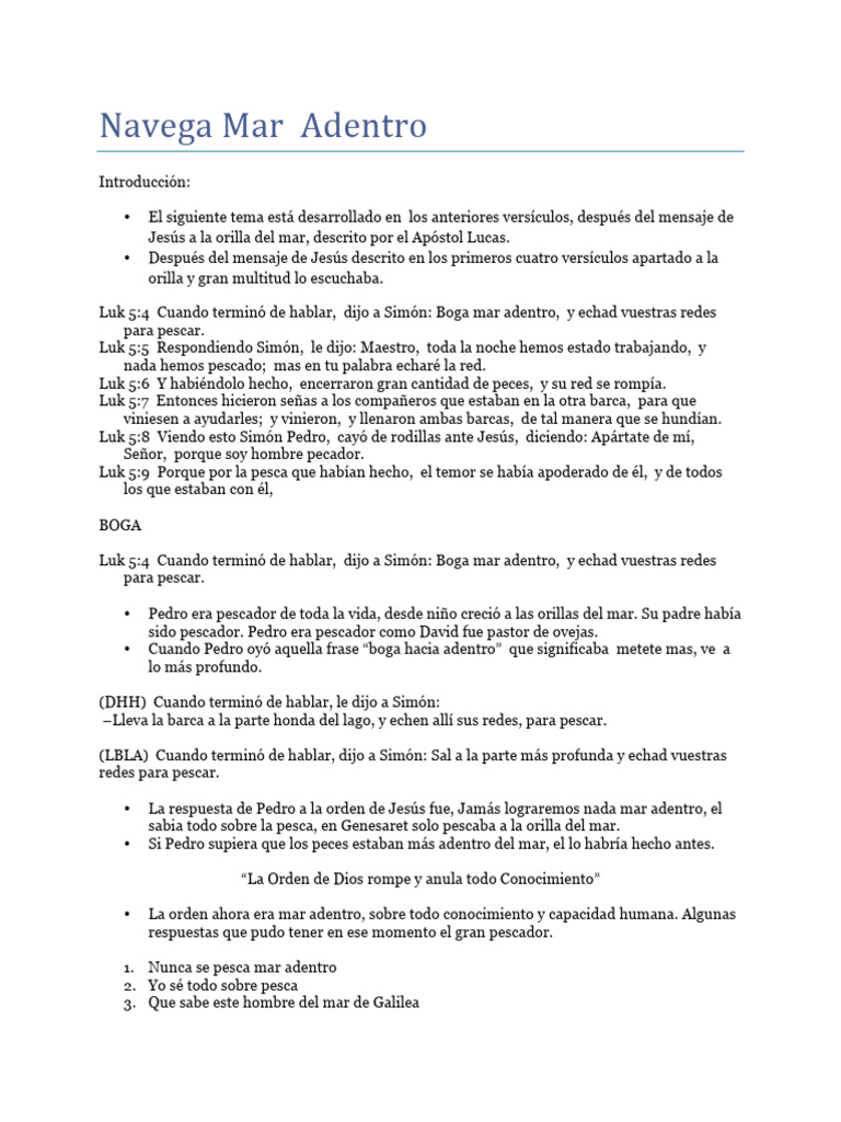 Navega Mar Adentro | PDF
