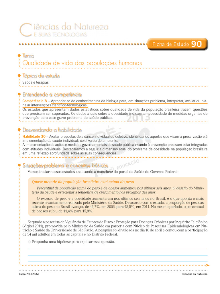 Ciencias Da Natureza - Ficha 090 | PDF