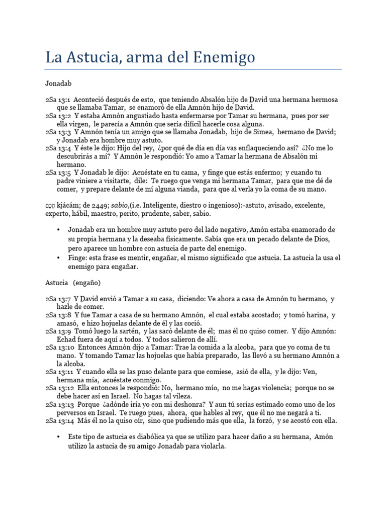 La Astucia Del Enemigo | PDF