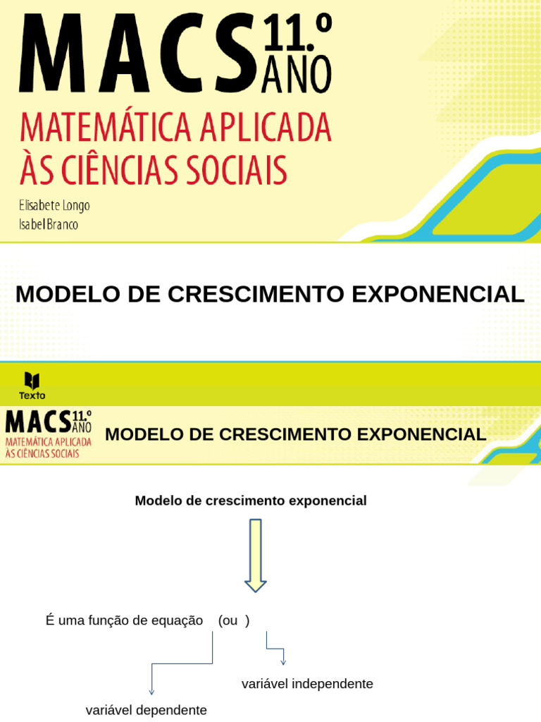 Modelo de Crescimento Exponencial | PDF
