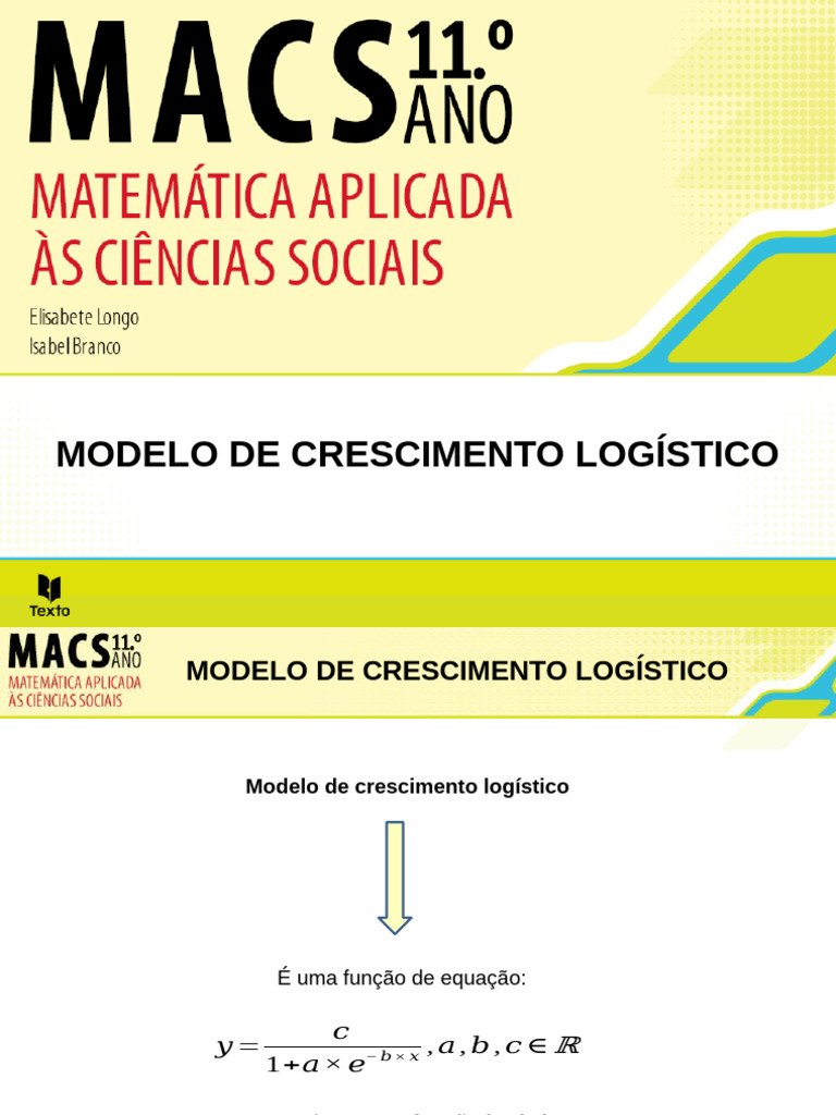 Modelo de Crescimento Logístico | PDF