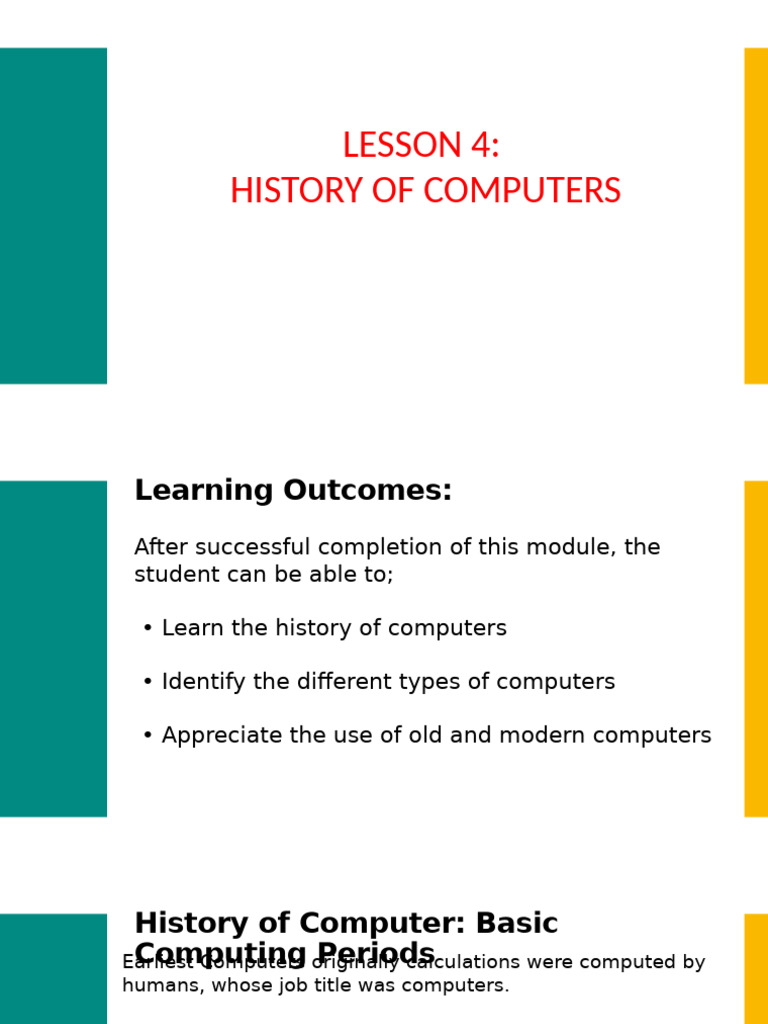 Lesson-4-History-of-Computers | PDF