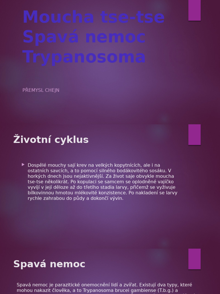 Moucha tse-tse a spavá nemoc | PDF