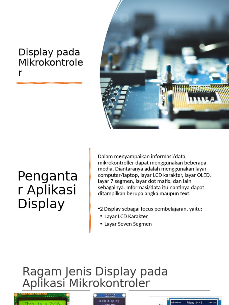 Pertemuan 6 - Display Pada Mikrokontroler | PDF