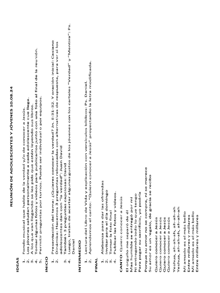 Programa Juvenil | PDF