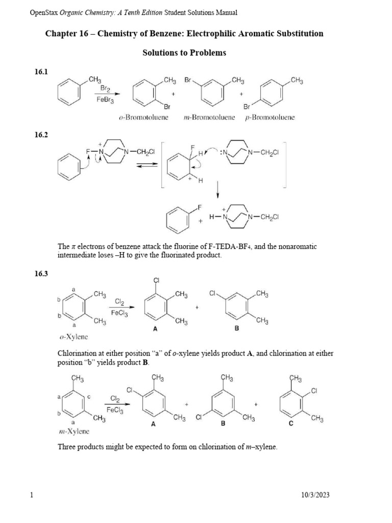 OrganicChemistry10e SSM Ch16 | PDF
