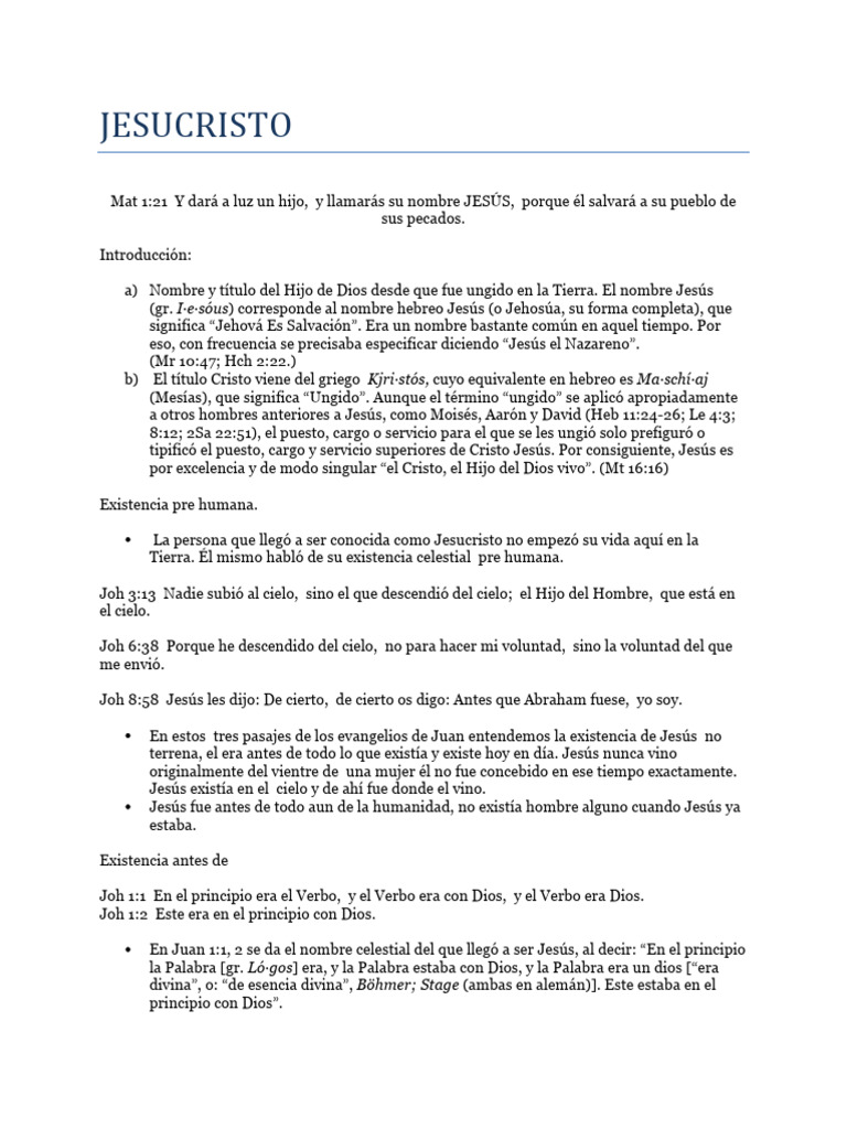 JESUCRISTO | PDF
