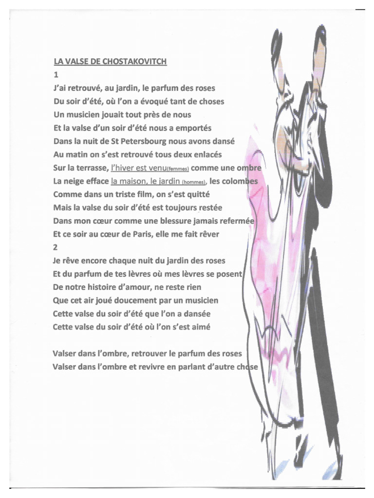 La Valse Paroles | PDF