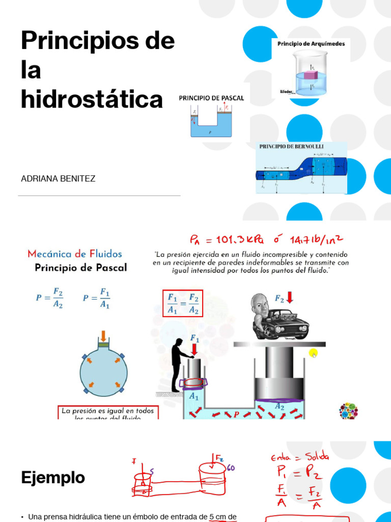 2-Principios de La Hidrostatica (2-2024) | PDF