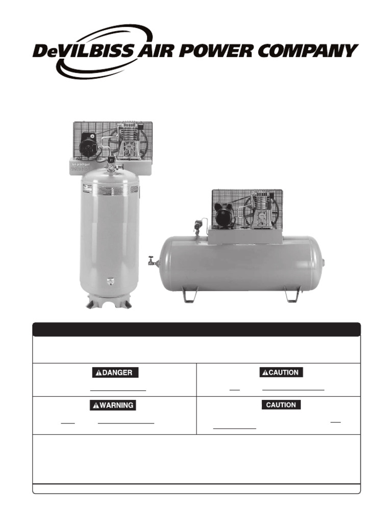 Compressor Devilbiss Specifications-47807 | PDF