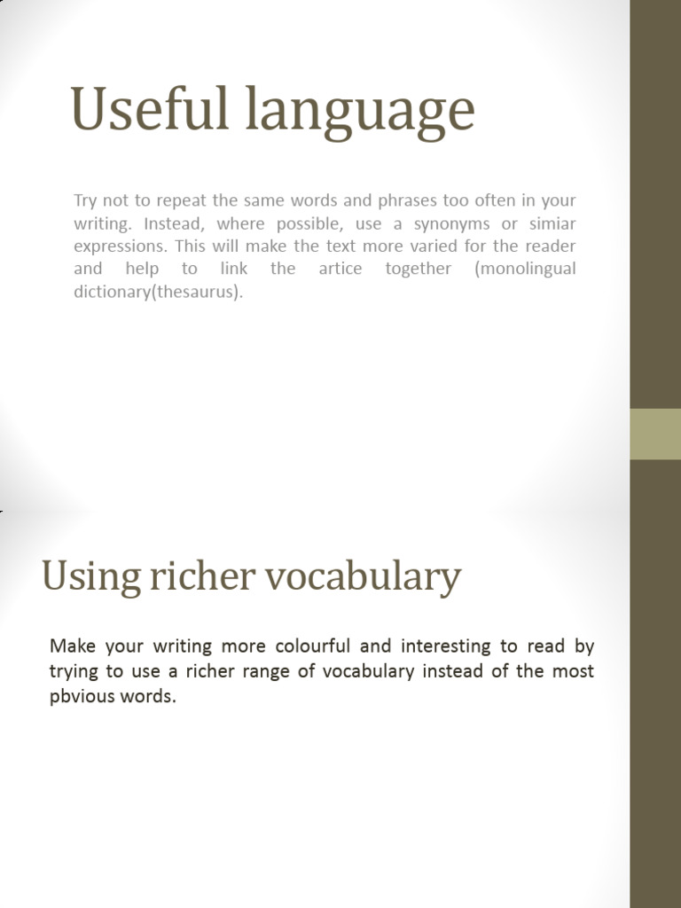 Useful Language | PDF
