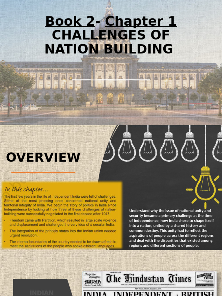 CH-1 Challenges of Nation Building | PDF