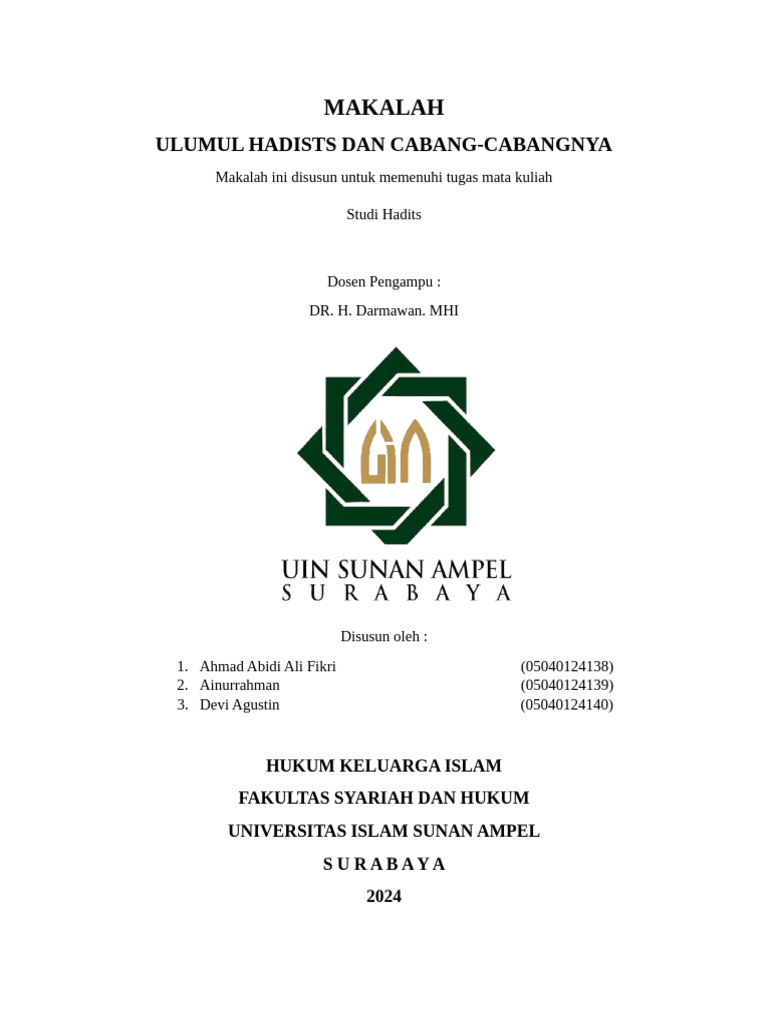 Kel6 Ulumul Hadits | PDF