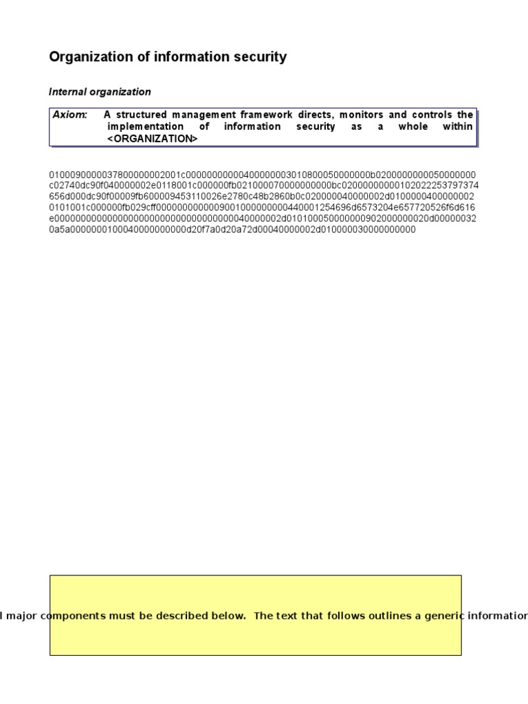 ISO27k Organization of Information Security | PDF | Information Security | Internal Audit
