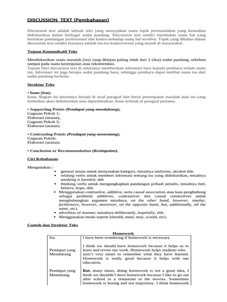 DISCUSSION TEXT | PDF