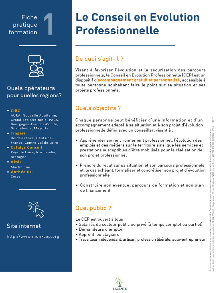 Fiche Pratique CEP | PDF