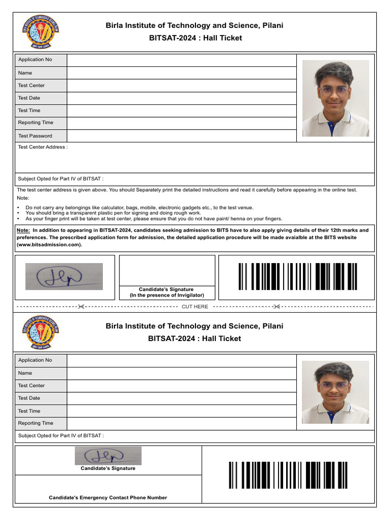 Hall Ticket | PDF