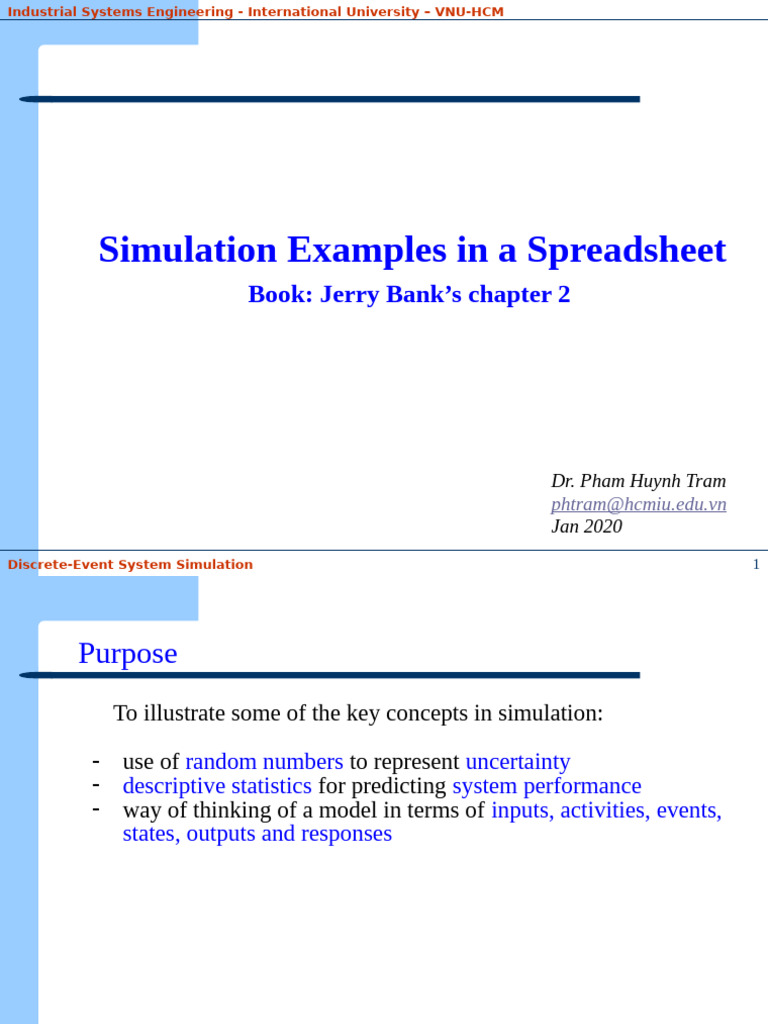 2 Simulation Examples 2020 S0 | PDF