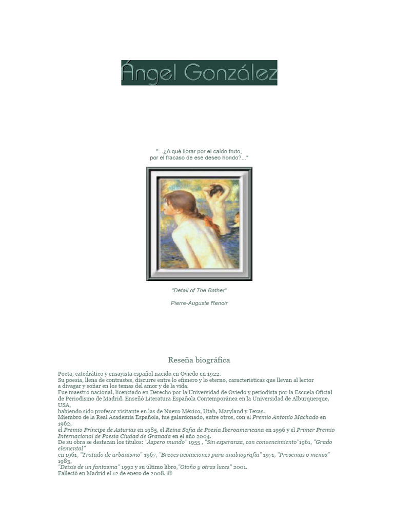 Ángel González | PDF