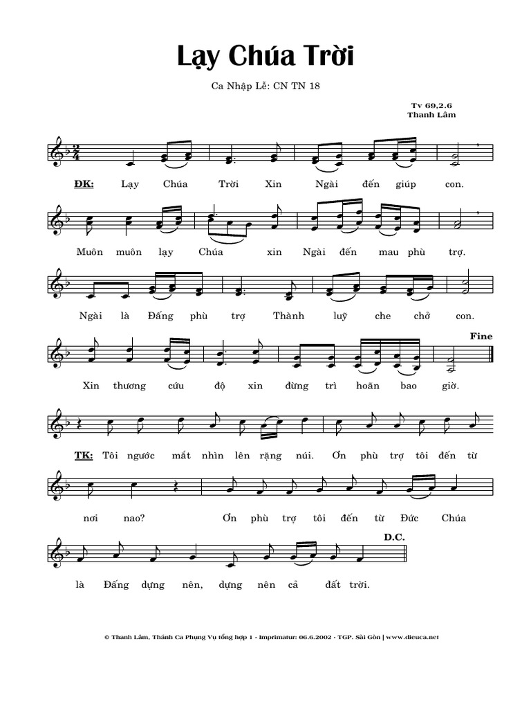 Lay Chua Troi Cn18tn Thanh Lam | PDF