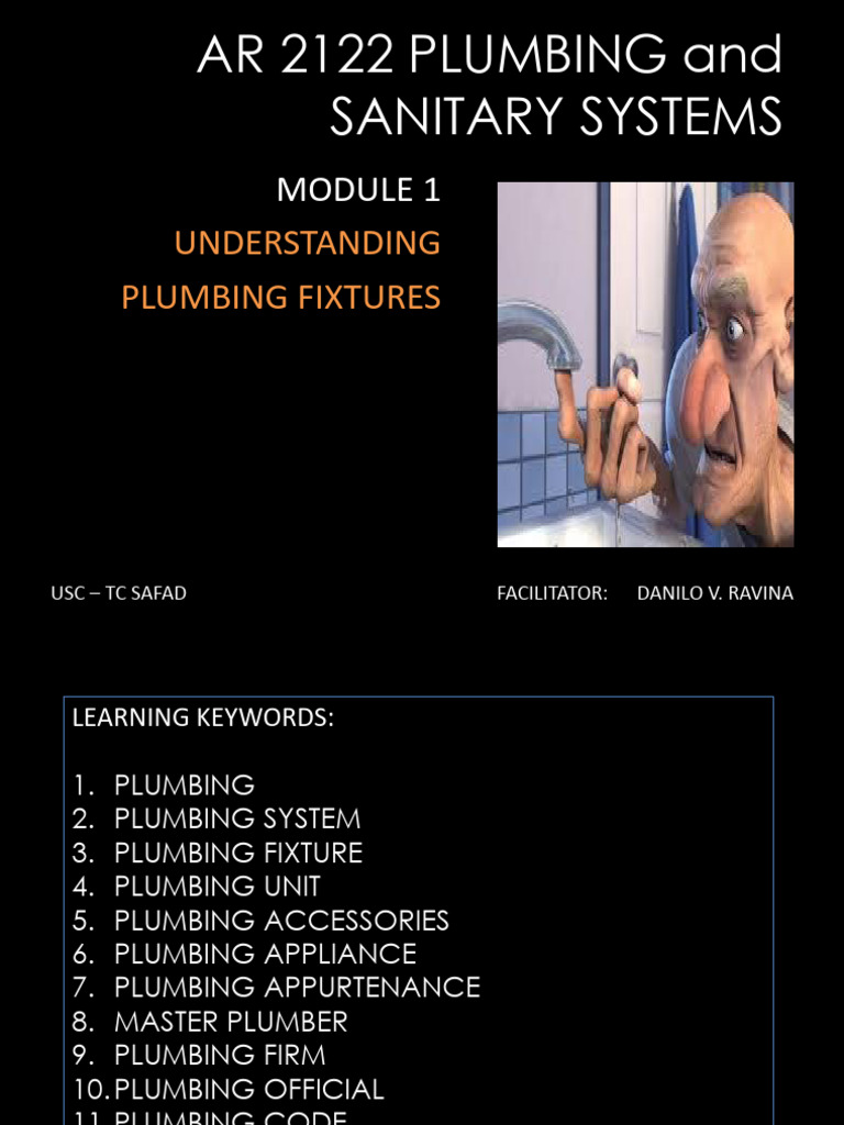 Module 1 - Understanding Plumbing Fixtures | PDF