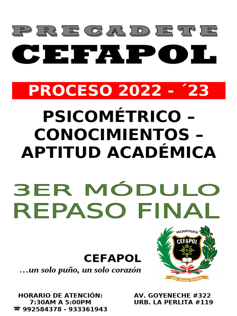 3er Módulo Repaso | PDF
