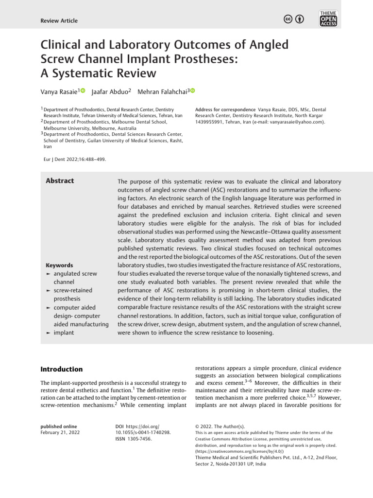 Angled Screw Channel | PDF