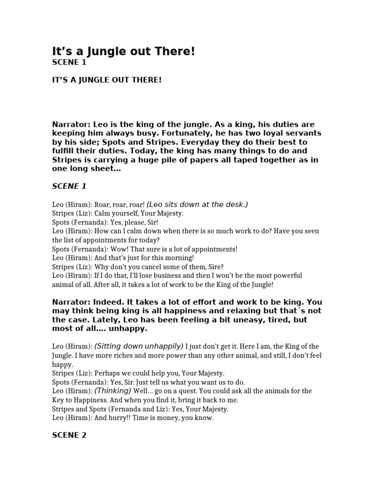 Its A Jungle Out There | PDF