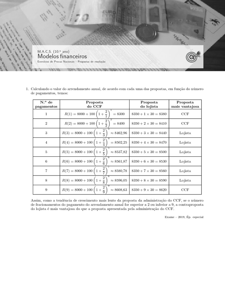 Modelos Financeiros Resol | PDF