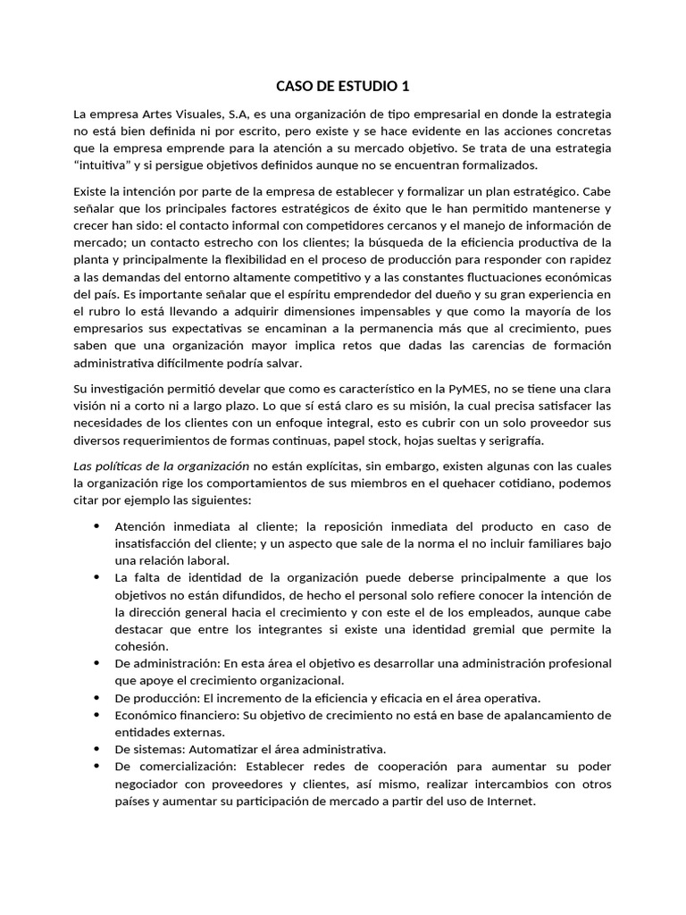 CASO DE ESTUDIO 1 | PDF