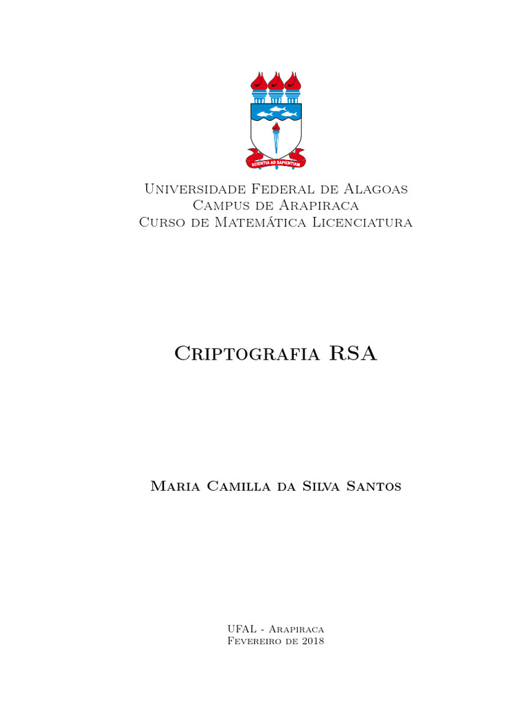 TCC Criptografia RSA | PDF