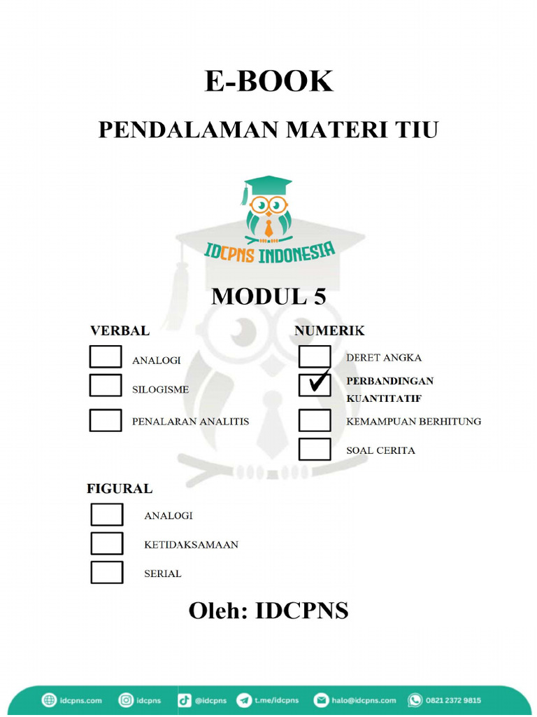 1722145540-Modul 5 (Tiu) - Perbandingan Kuantitatif | PDF