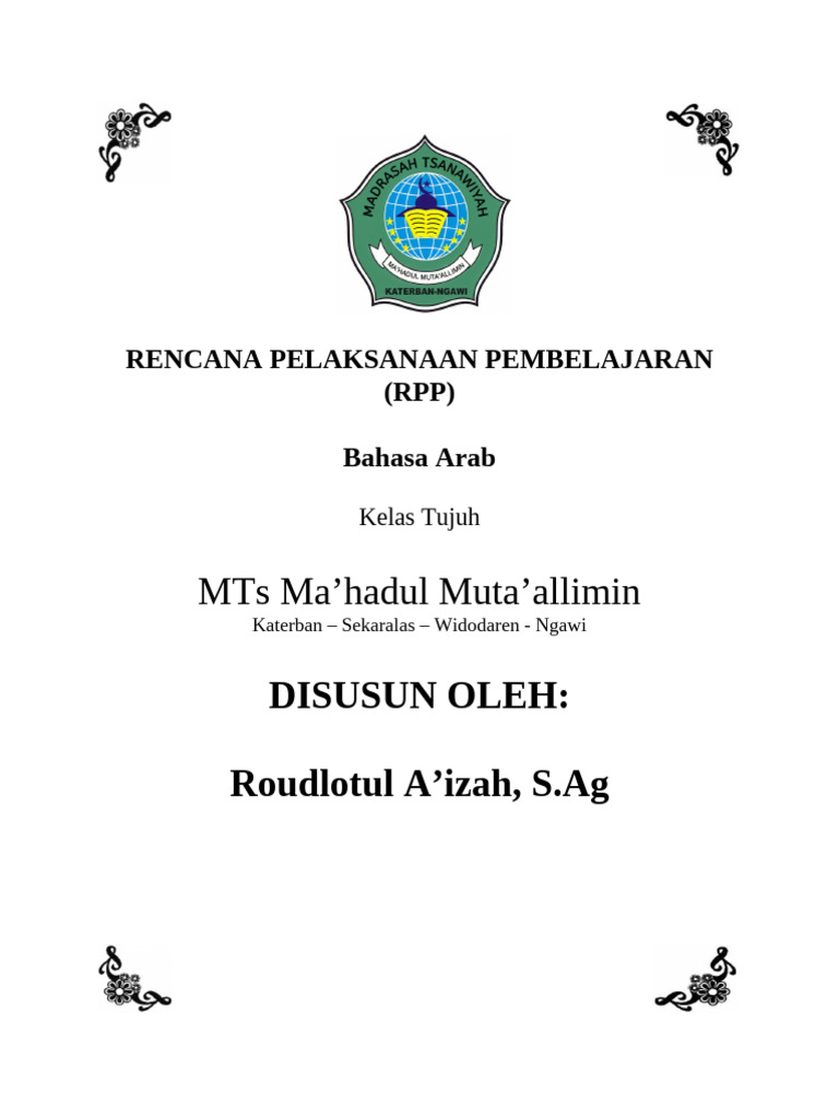 Cover RPP | PDF