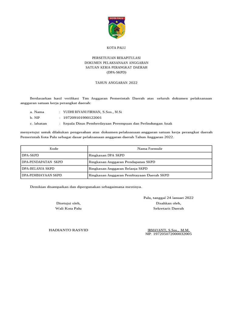 Halaman Persetujuan Dpa 2022 | PDF