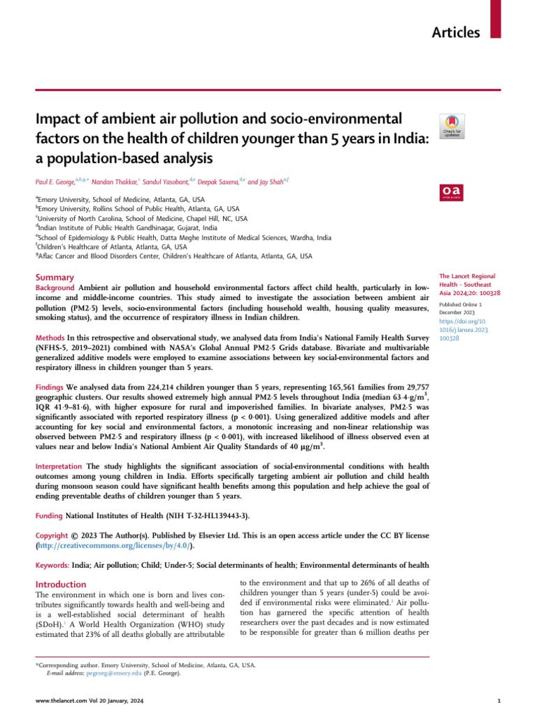 Ambient Air Pollution | PDF | Air Pollution | Self-Improvement