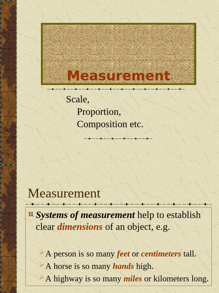 Measurement and Scale in Architecture | PDF | Mathematics | Geometry