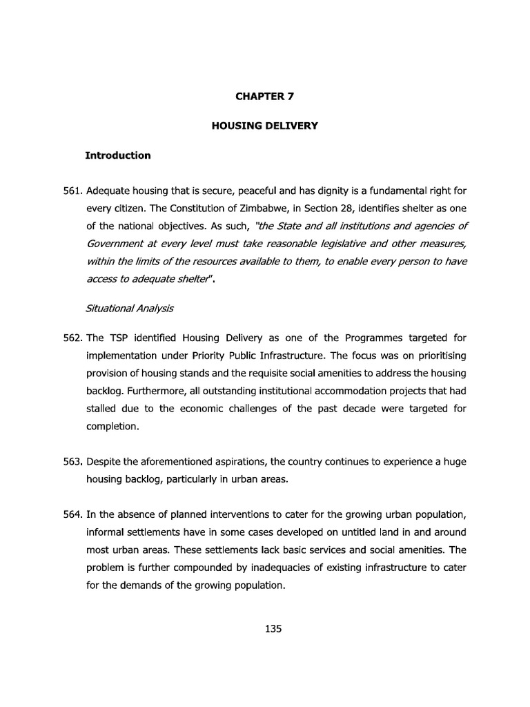 Chapter 7 - National Development Strategy 1 - 2021 -2025 GOZ | PDF