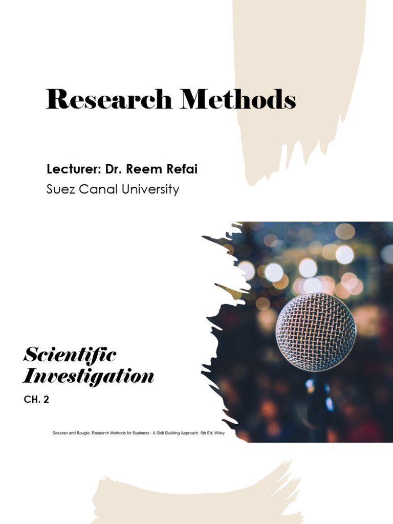 Ch.2 Scientific Investigation | PDF