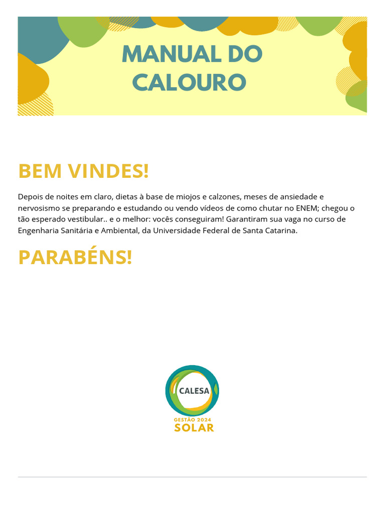 Manual Do Calouro | PDF