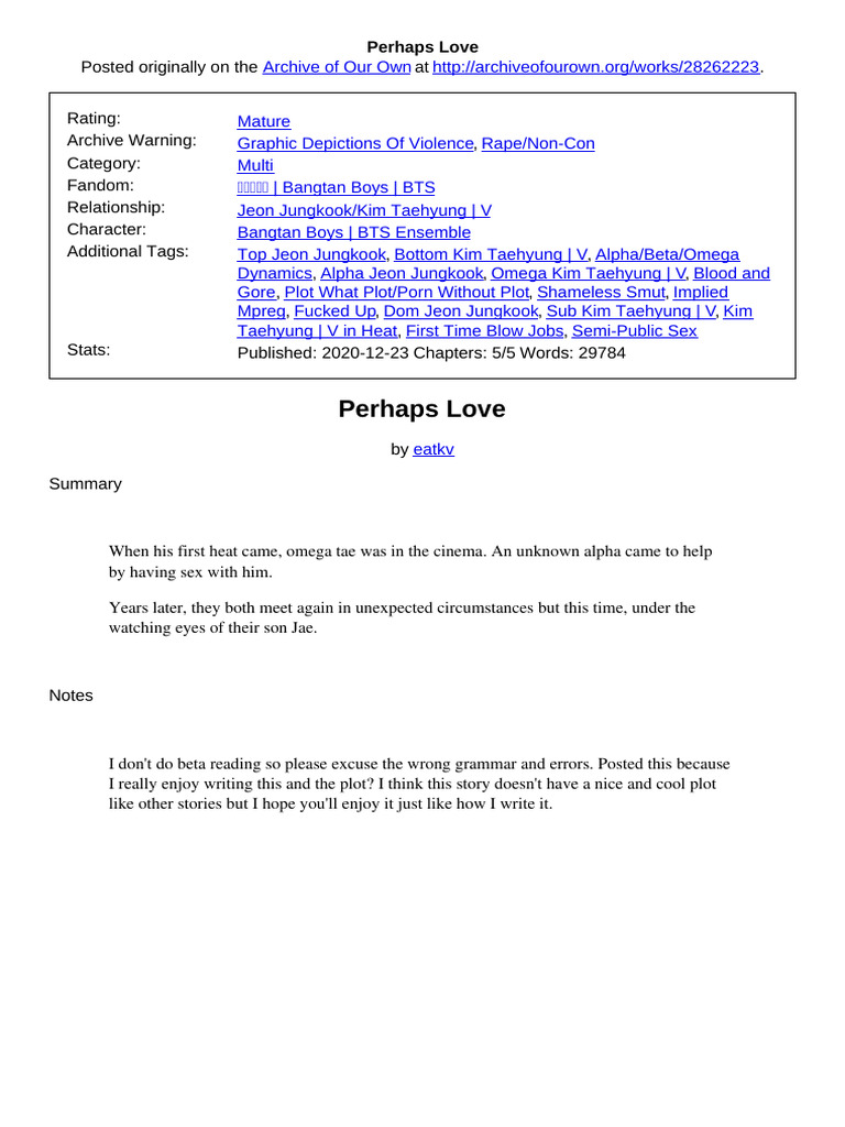 Perhaps Love | PDF